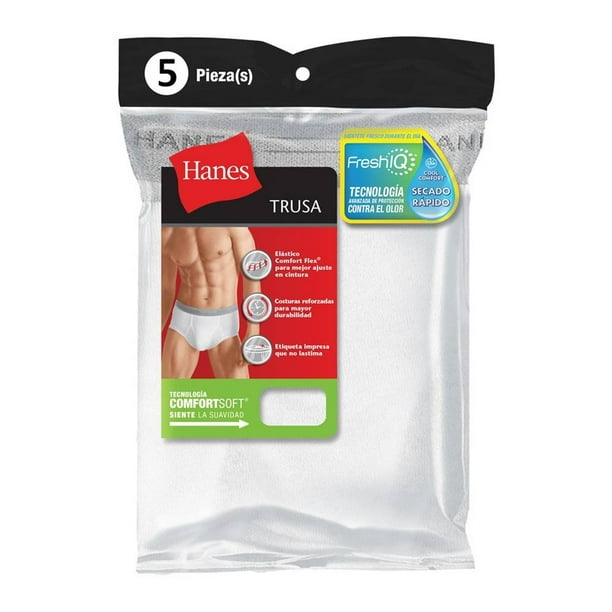 Trusa Hanes Talla CH Blanco 5 Piezas | Walmart en línea