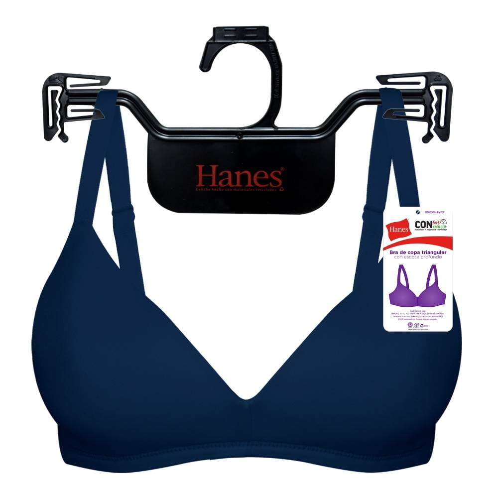 Brasier Hanes Intimates Comfort Azul Talla 36B | Walmart en línea