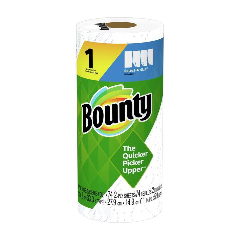 Servitoallas Bounty Blancas 1 rollo doble de 74 hojas | Walmart en línea