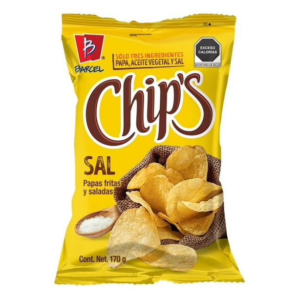 Papas fritas Barcel Chips sabor sal de mar 170 g | Walmart en línea