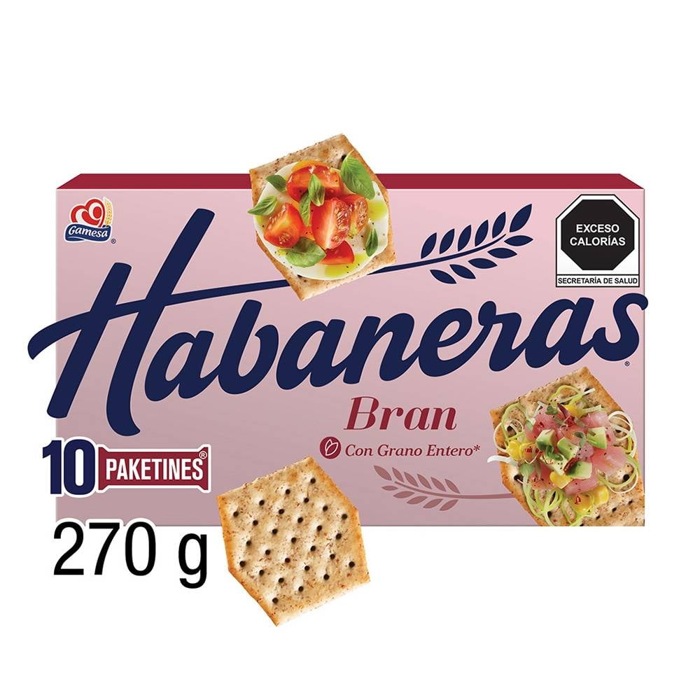 Galletas Habaneras bran con grano entero 270 g || Bodega Aurrera ...