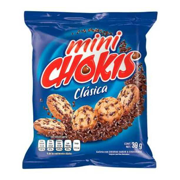 Galletas Chokis mini clásica con chispas sabor chocolate 39 g | Walmart ...