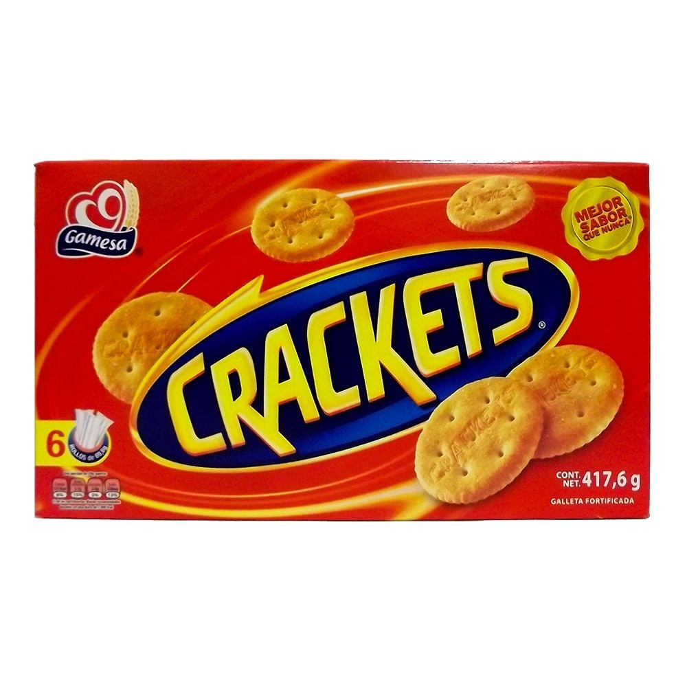 Galletas Gamesa Crackets 6 paquetes | Walmart en línea