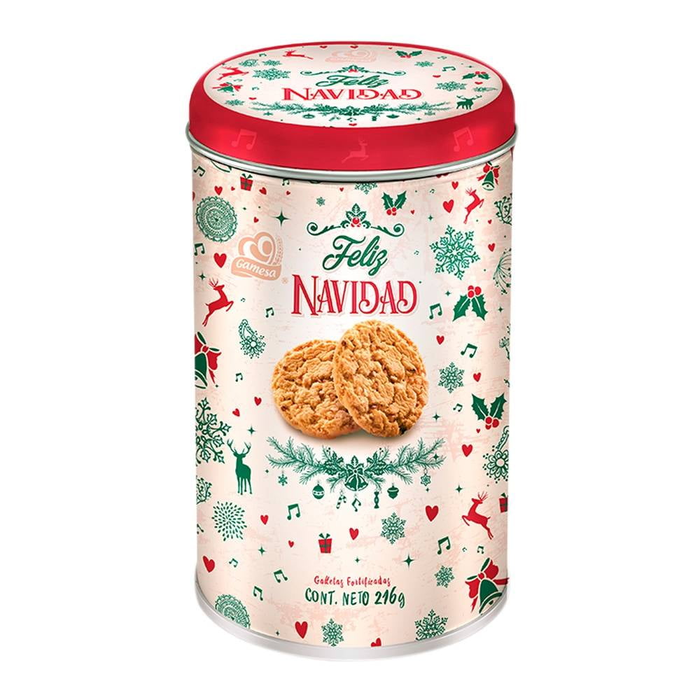 Galleta Gamesa polvorones con nuez feliz navidad 216 g | Walmart en línea