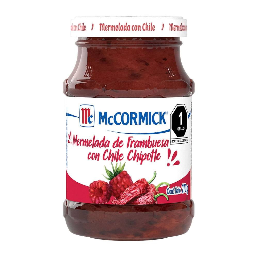 Mermelada McCormick frambuesa con chile chipotle 270 g | Walmart en línea