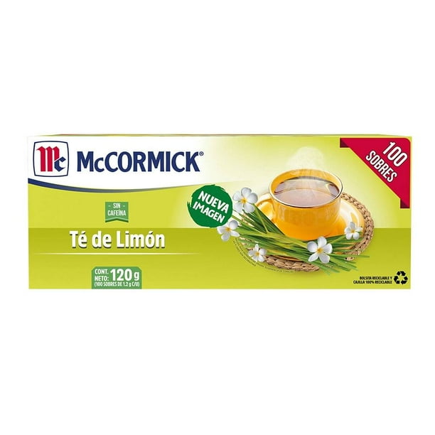 Té McCormick limón 100 sobres | Walmart en línea