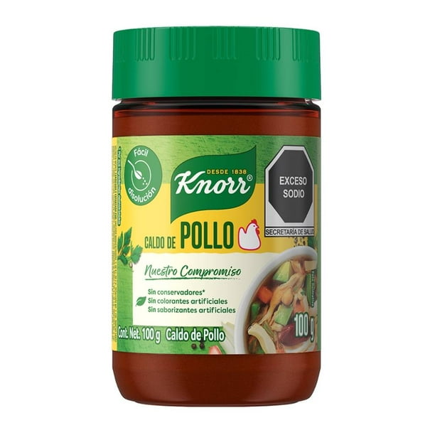 Caldo de pollo Knorr en frasco 100 g | Walmart en línea