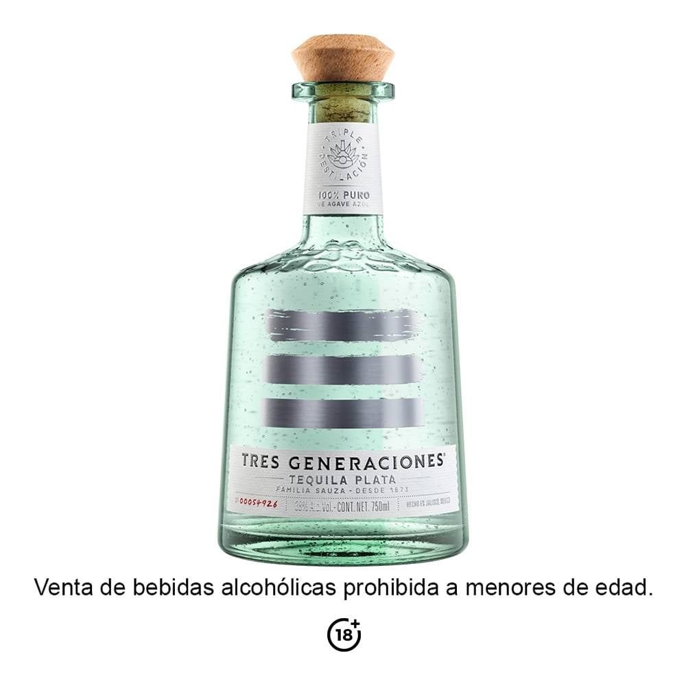 Tequila Tres Generaciones Plata 750 ml | Walmart en línea