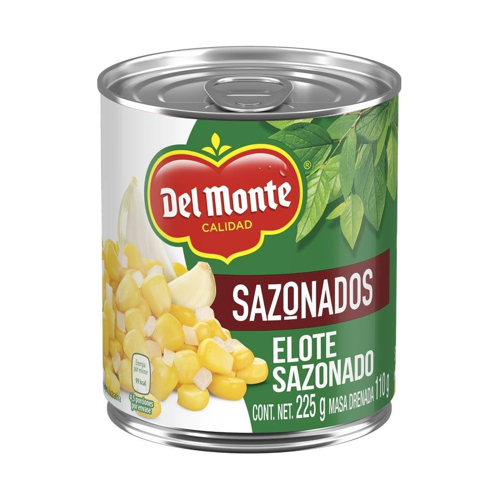 Granos de elote Del Monte sazonados 225 g | Walmart en línea
