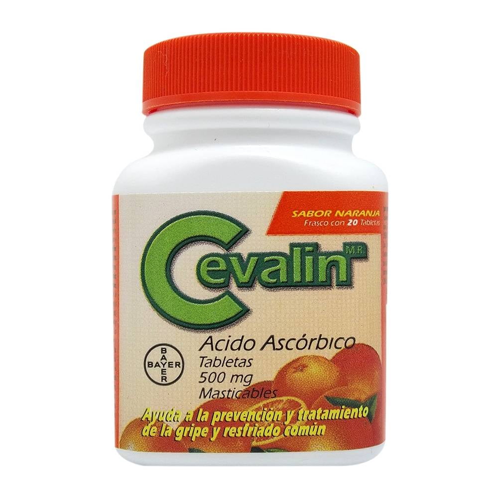 Cevalin tabletas masticables sabor naranja 20 pzas | Walmart en línea
