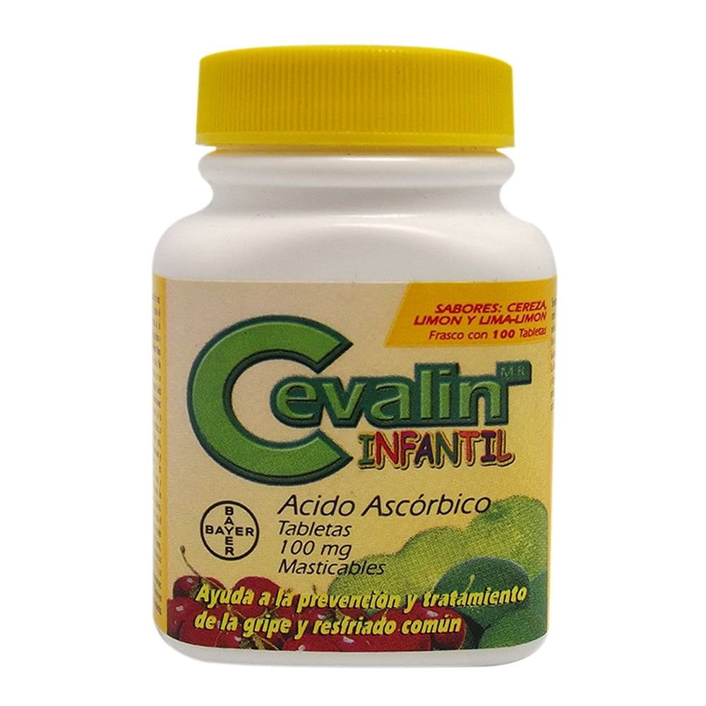CEVALIN INF Cevalin Infantil tabletas masticables sabores varios 100 ...