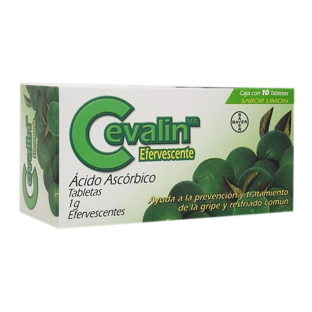 Vitaminas Cevalin tabletas efervescentes sabor limón 10 pzas | Walmart ...