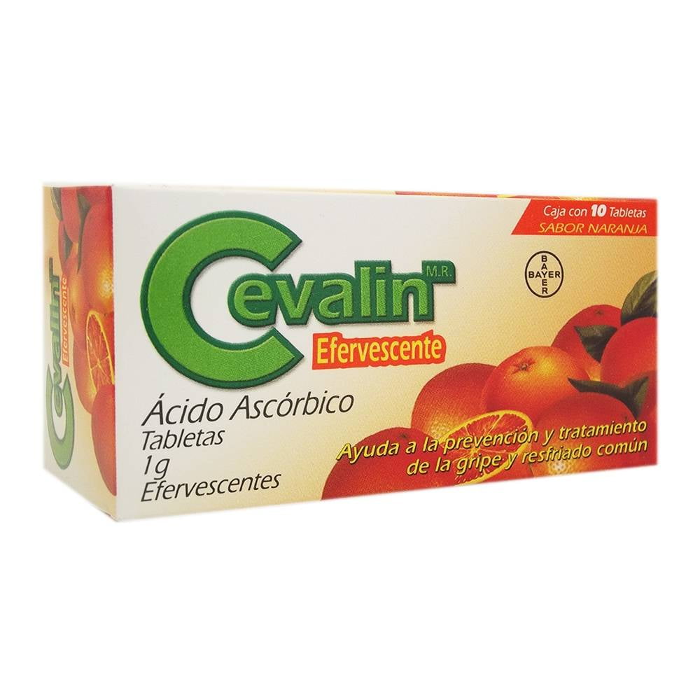 Cevalin efervescentes sabor naranja 10 tabletas | Walmart en línea