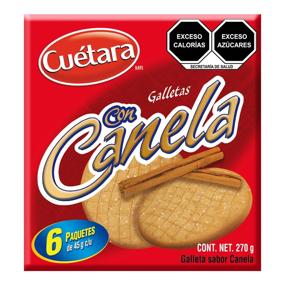Galletas Cuétara con canela 6 paquetes de 45 g c/u | Walmart en línea