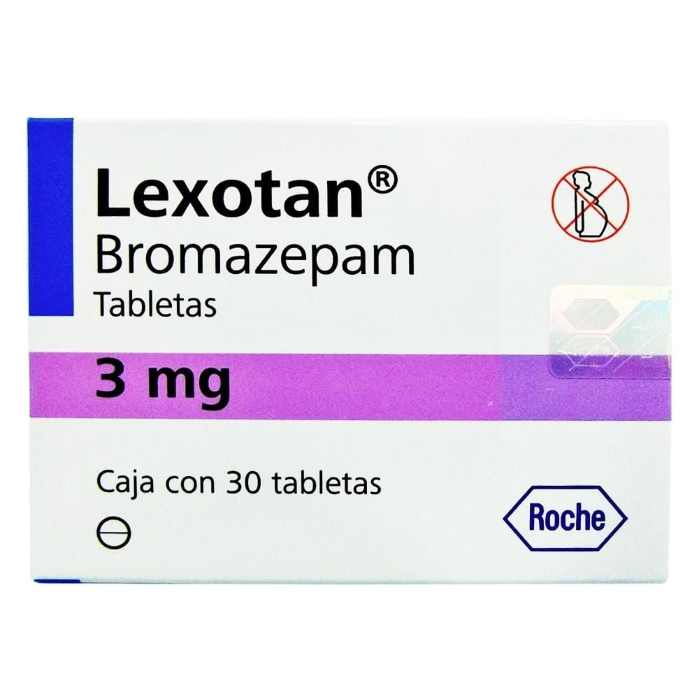 Lexotan 30 tabletas de 3 mg c/u | Walmart en línea