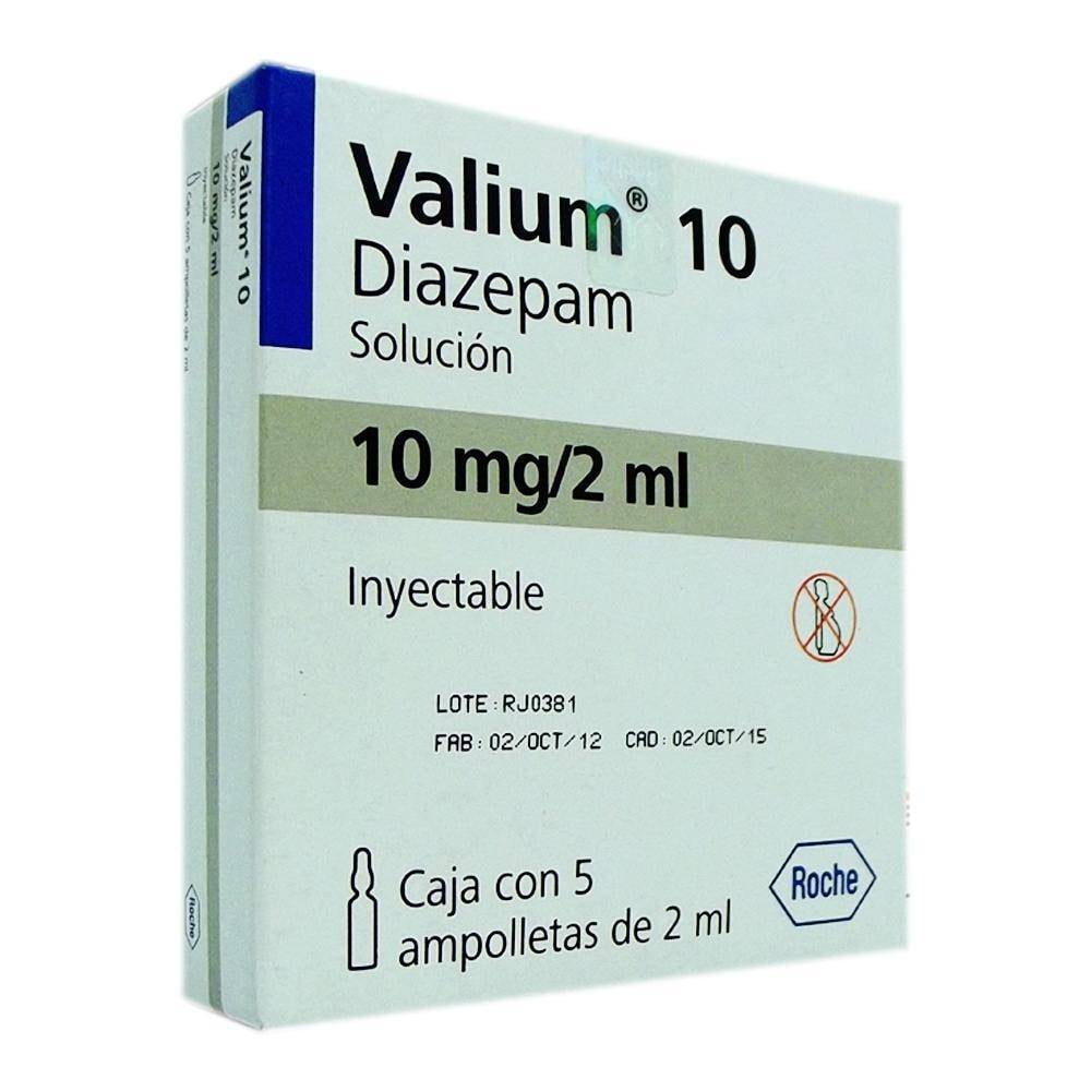 Valium 10 ampolletas 5 pzas de 2 ml c/u | Walmart en línea