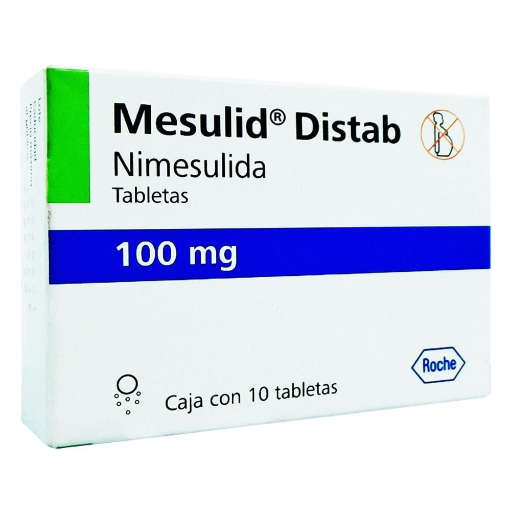 Mesulid tabletas 10 pzas de 100 mg c/u | Walmart en línea