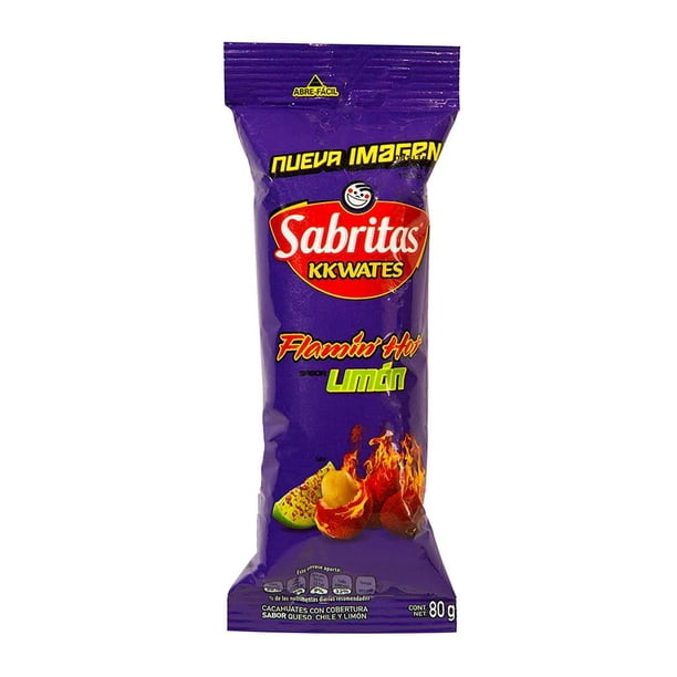Cacahuates Sabritas Flamín Hot con limón 80 g | Walmart en línea