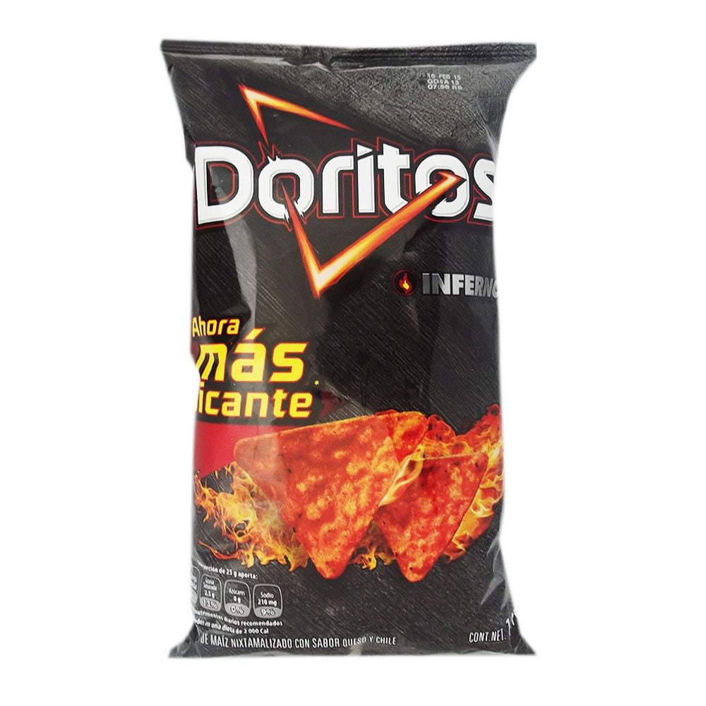 Doritos Infierno sabor queso picante 147 g | Walmart en línea