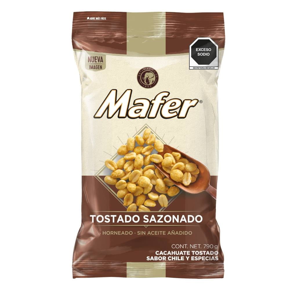Cacahuates Mafer tostado sazonado sabor chile y especias 790 g ...