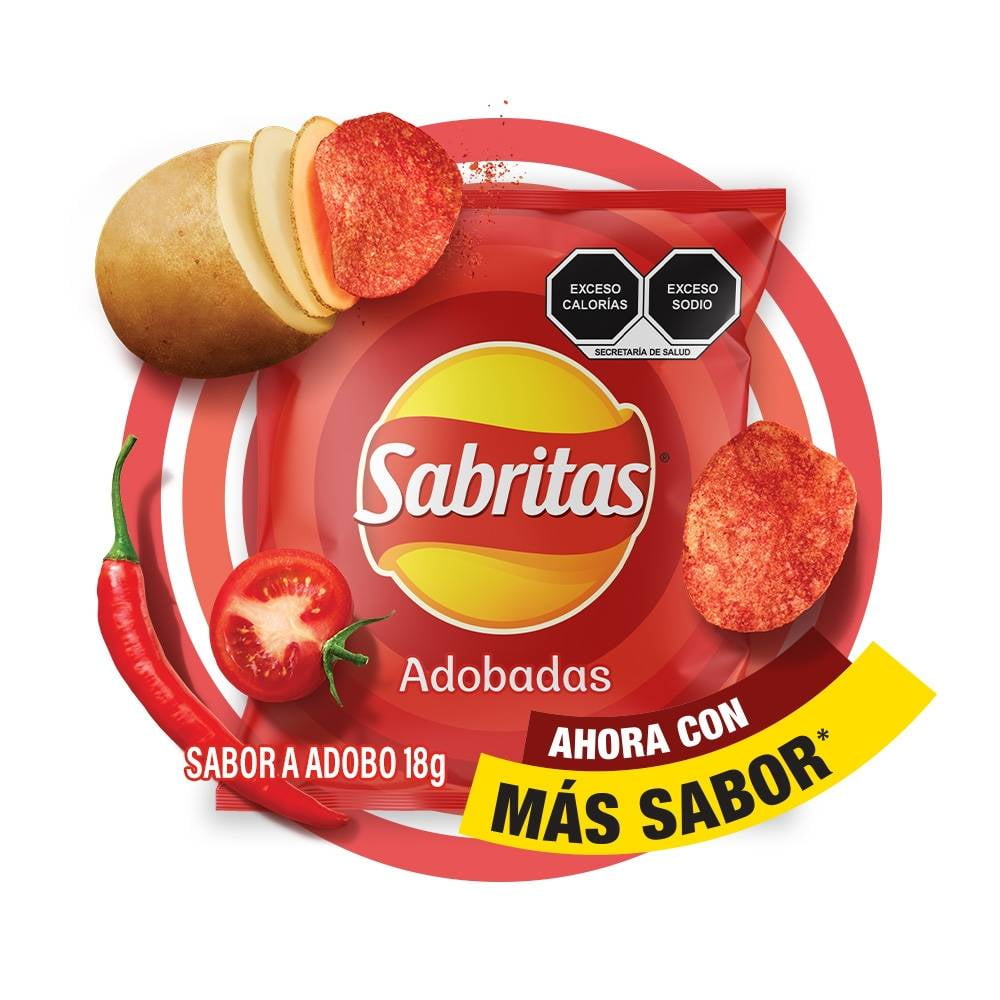 Papas fritas Sabritas adobadas 18 g || Bodega Aurrera Despensa a tu Casa