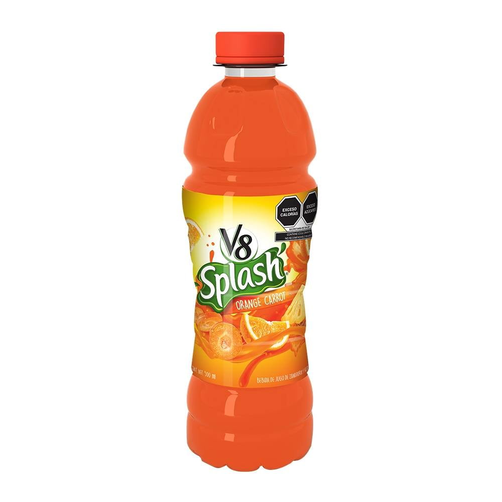 Bebida V8 Splash orange carrot 500 ml | Bodega Aurrera en línea