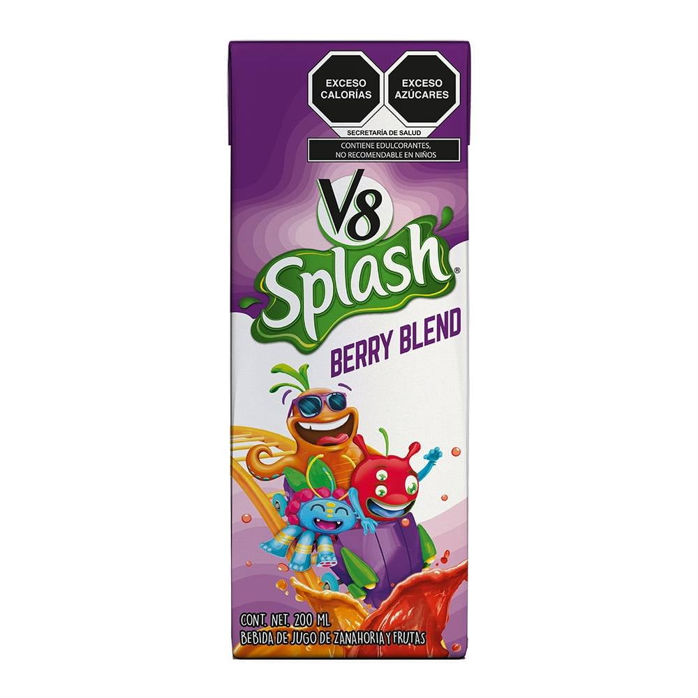 Bebida V8 Splash berry blend 200 ml | Walmart en línea
