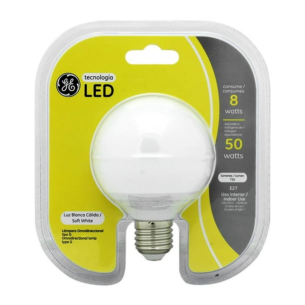 Lámpara General Electric Lluz Blanca Cálida 8 Watts | Walmart en línea