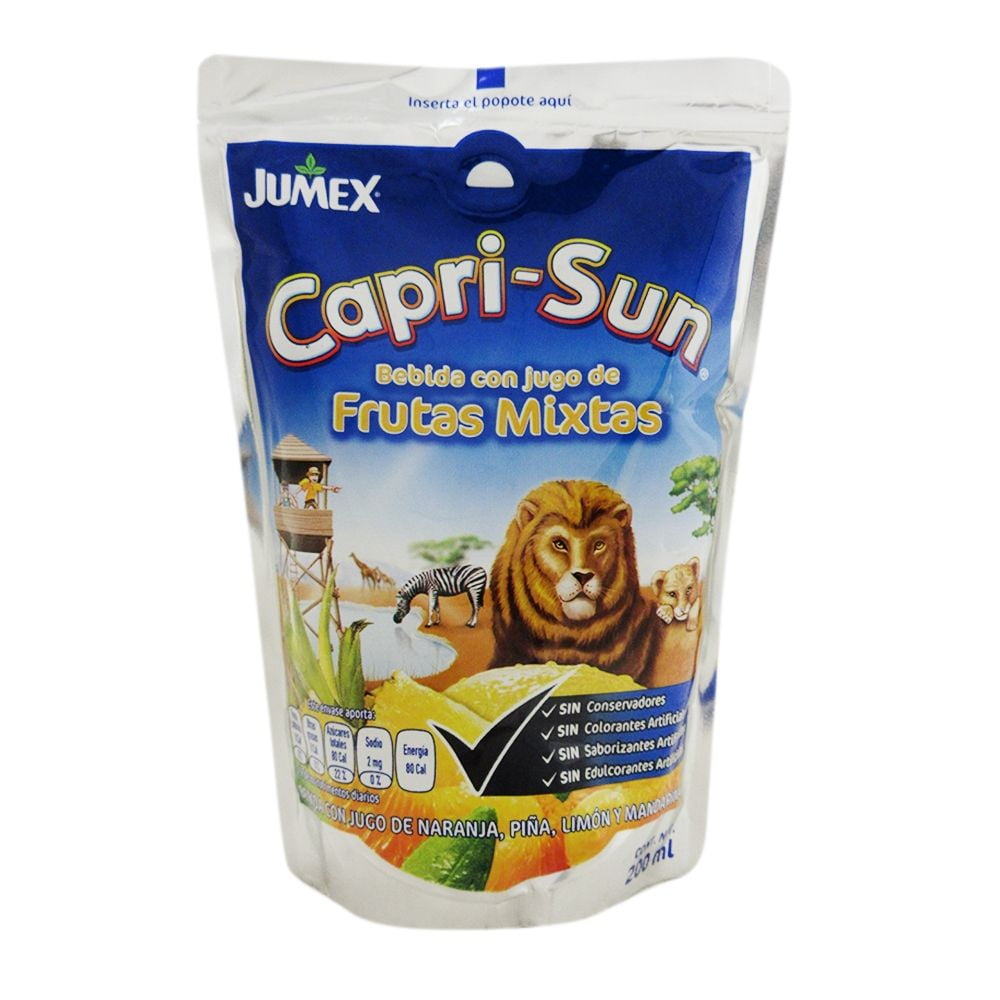 Bebida Capri Sun con jugo de frutas mixtas 200 ml | Walmart en línea