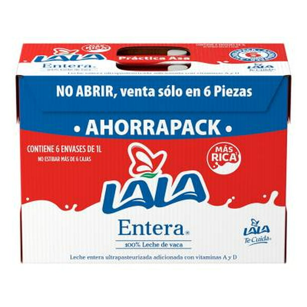 Leche Lala entera 6 pzas 1 l c/u | Walmart en línea