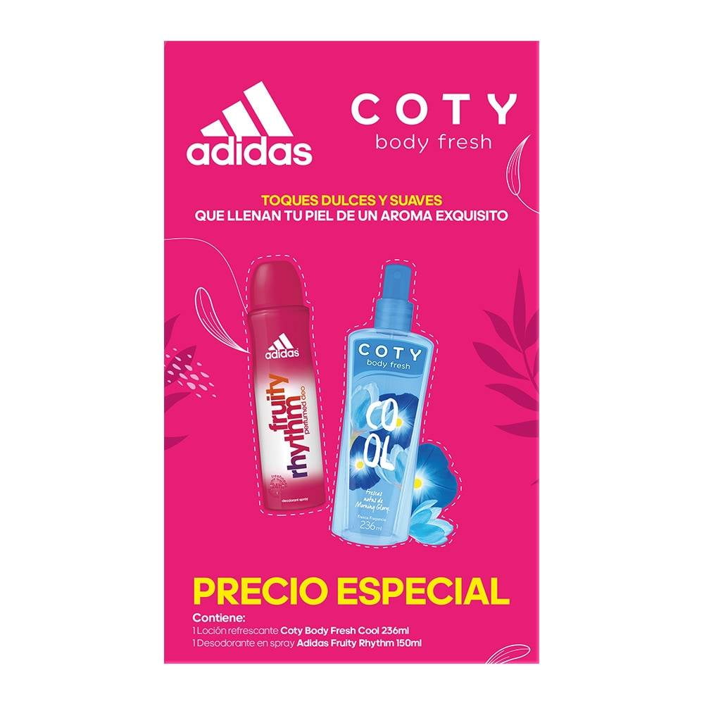 Loción refrescante Adidas Coty Body Fresh 236 ml + desodorante en spray ...