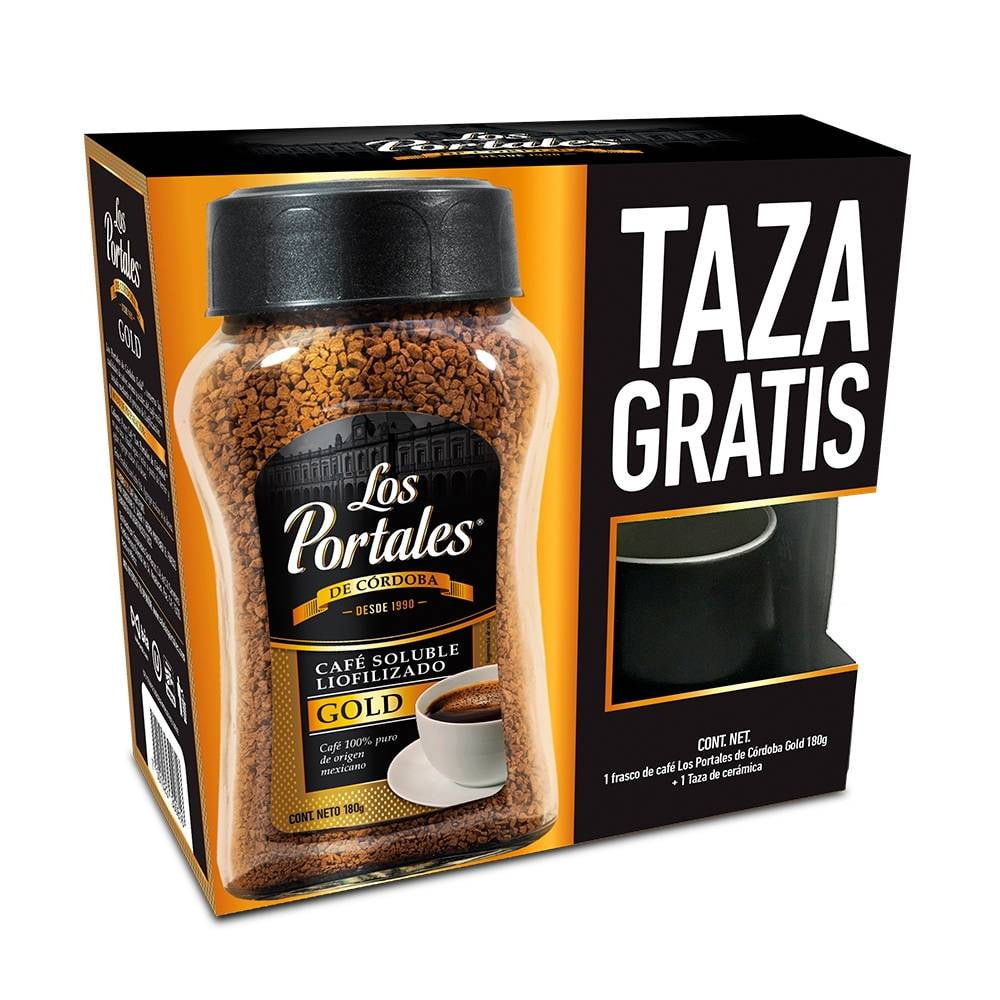 Café soluble Los Portales de Córdoba Gold 180 g + 1 taza | Bodega ...