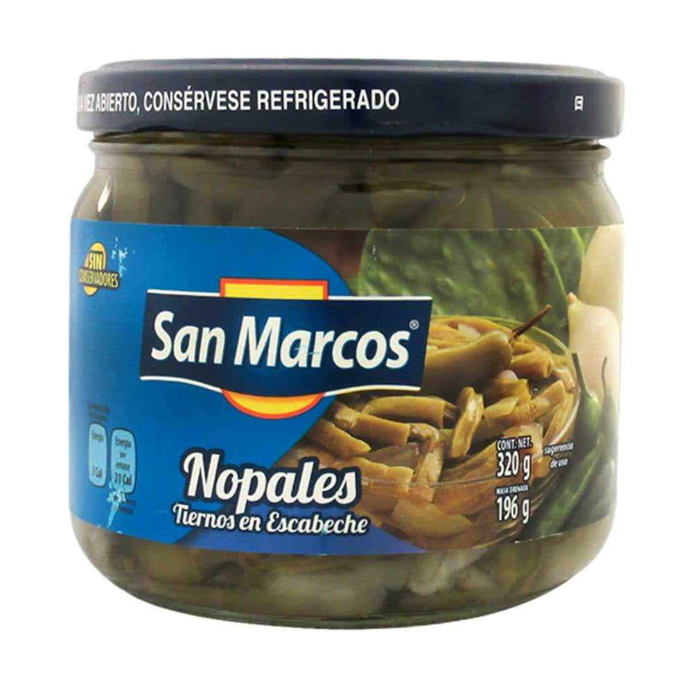 Nopales San Marcos tiernos en escabeche 320 g | Walmart en línea