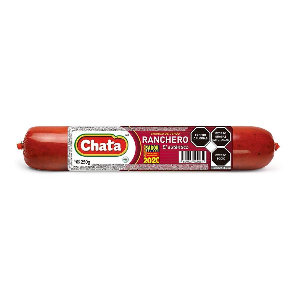 Chorizo de cerdo Chata ranchero 250 g | Walmart en línea
