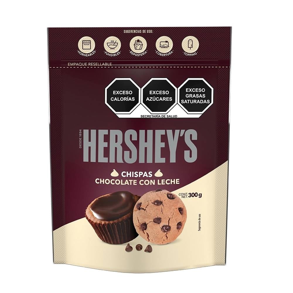 Chocolate con leche Hershey's Chispas 300 g || Bodega Aurrera Despensa ...