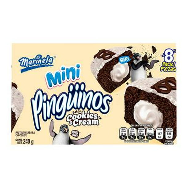Pingüinos Marinela mini cookies and cream 8 pzas | Walmart en línea