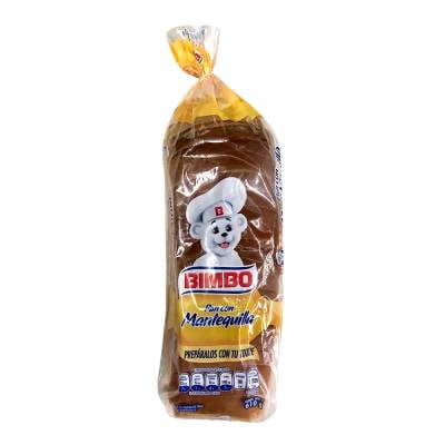 Pan blanco Bimbo con mantequilla 610 g | Walmart en línea