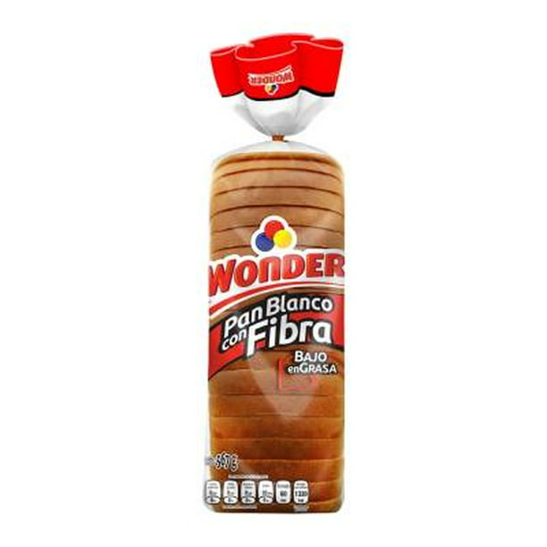 Pan blanco Wonder con fibra 567 g | Walmart en línea
