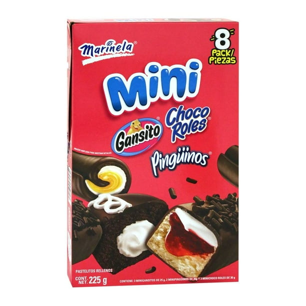 Pastelitos Marinela mini mix 8 pzas 225 g | Walmart en línea