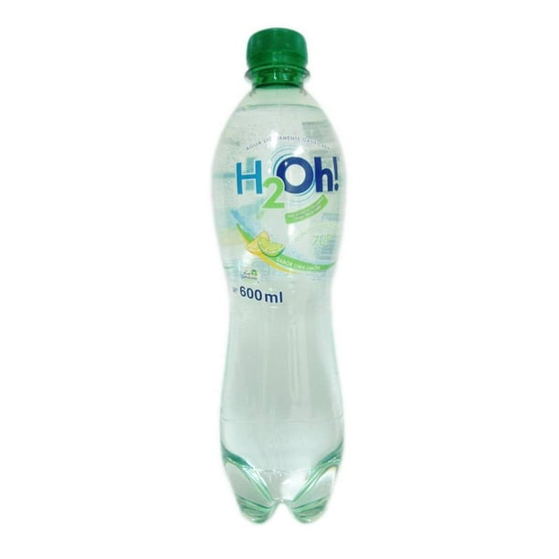 Agua gasificada H2Oh sabor lima limón 600 ml | Walmart en línea