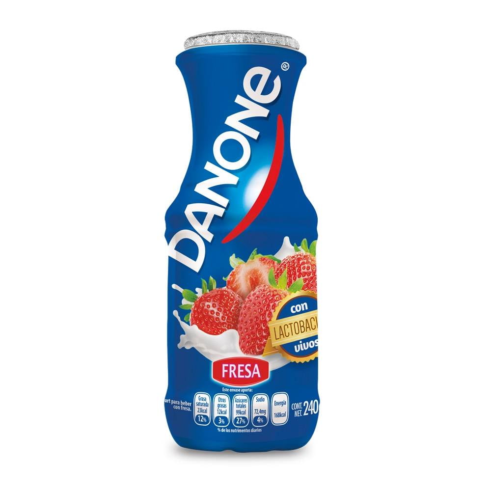 Yoghurt bebible Danone sabor fresa 240 g | Walmart en línea