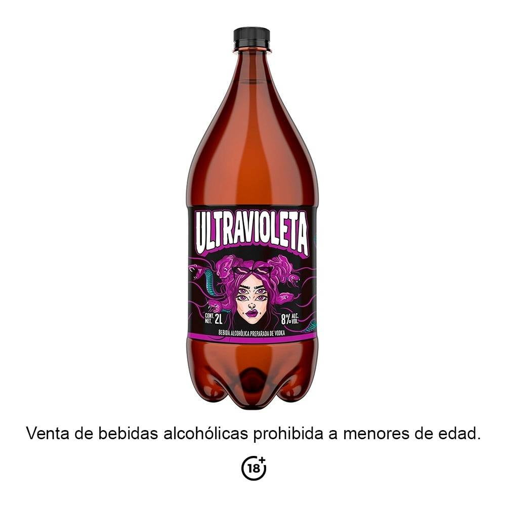 Bebida alcohólica preparada Medusa ultravioleta con vodka y sabor uva 2 ...