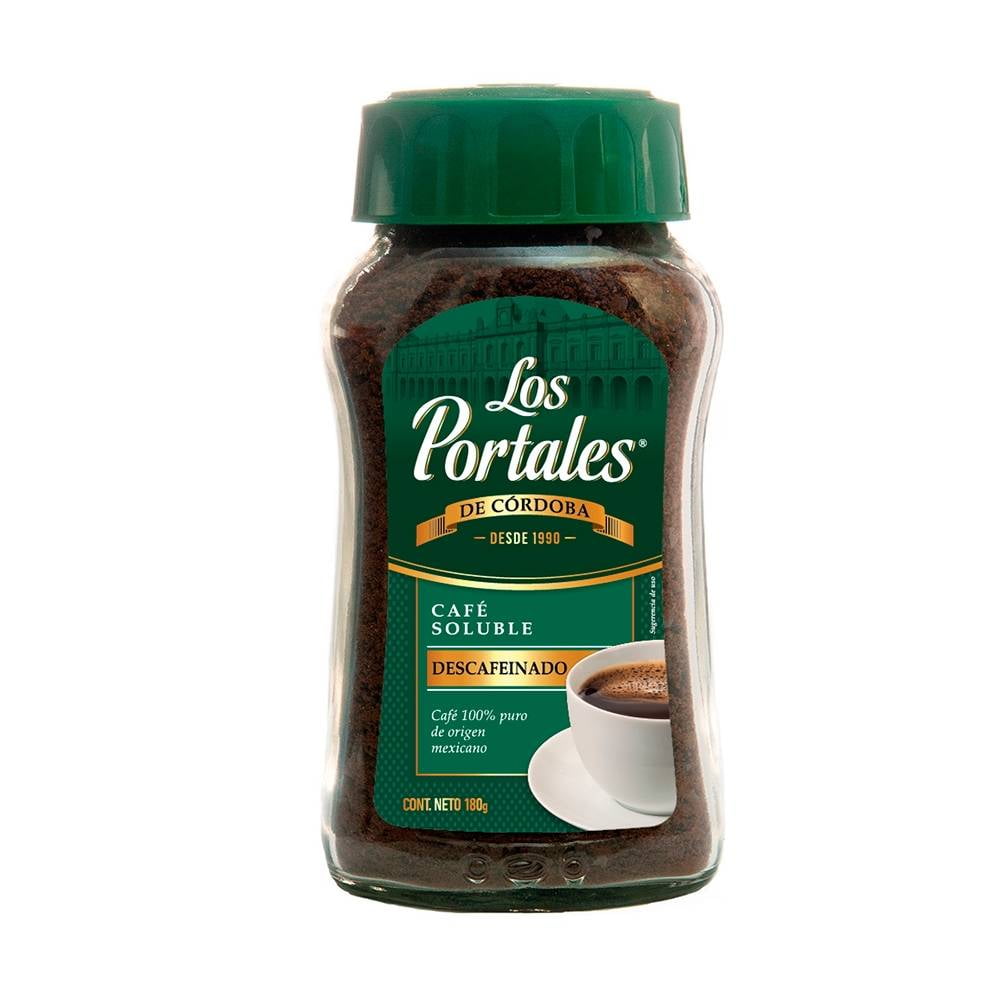 Café soluble Los Portales descafeinado 180 g | Walmart en línea