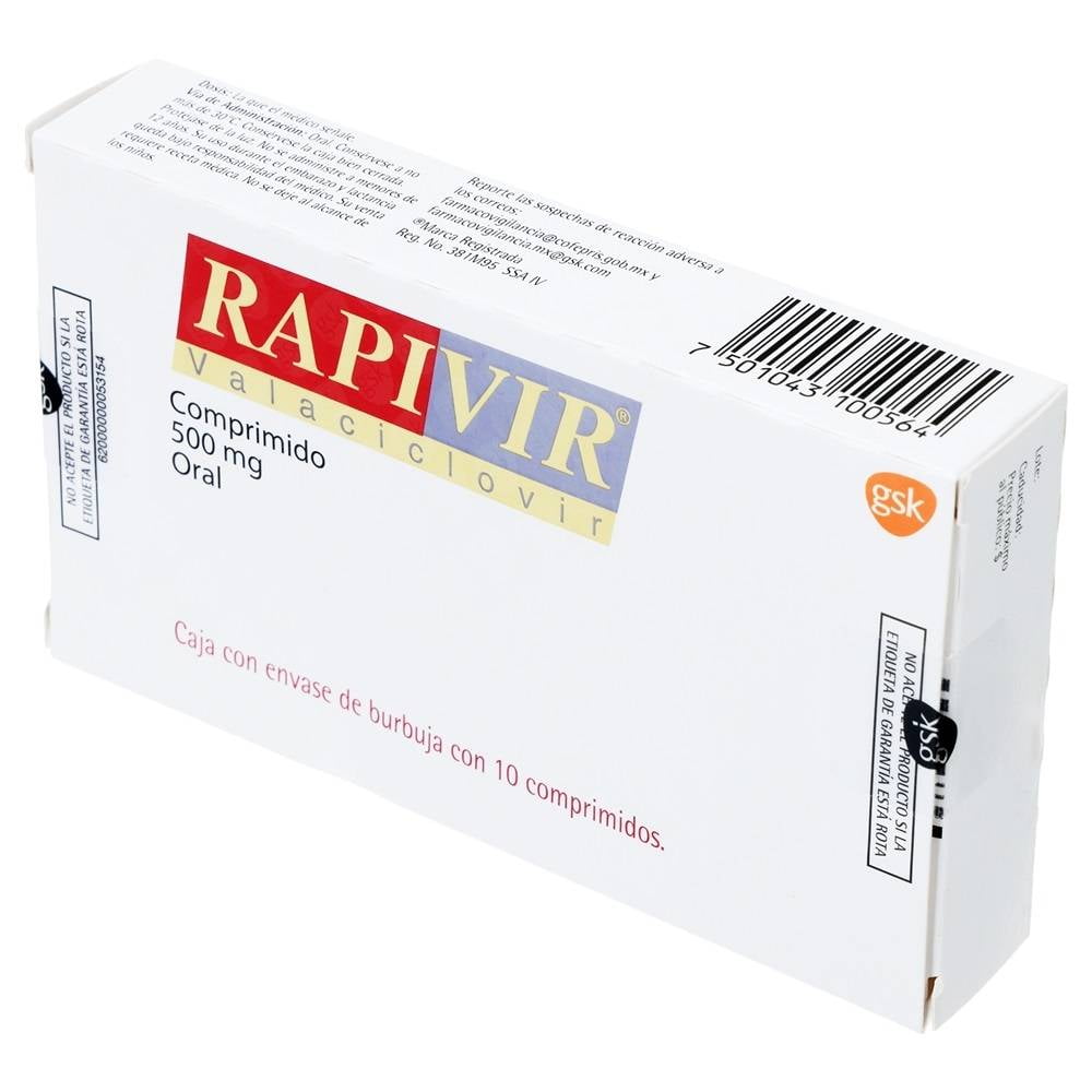 Rapivir 10 Comprimidos con 500 mg || Bodega Aurrera Despensa a tu Casa