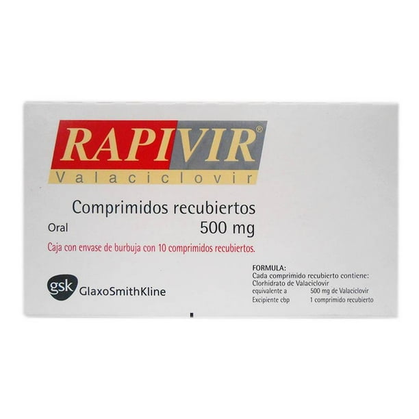 Rapivir 10 comprimidos recubiertos de 500 mg c/u | Walmart en línea