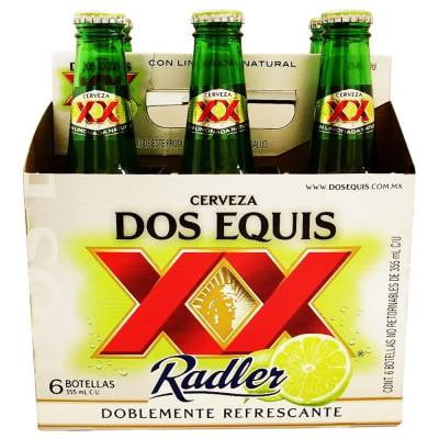 Cerveza clara Dos Equis radler 6 botellas de 355 ml c/u | Walmart en línea