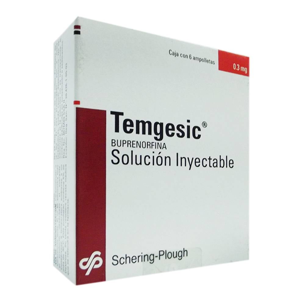 Temgesic 0.3 mg solución inyectable 6 ampolletas | Walmart en línea