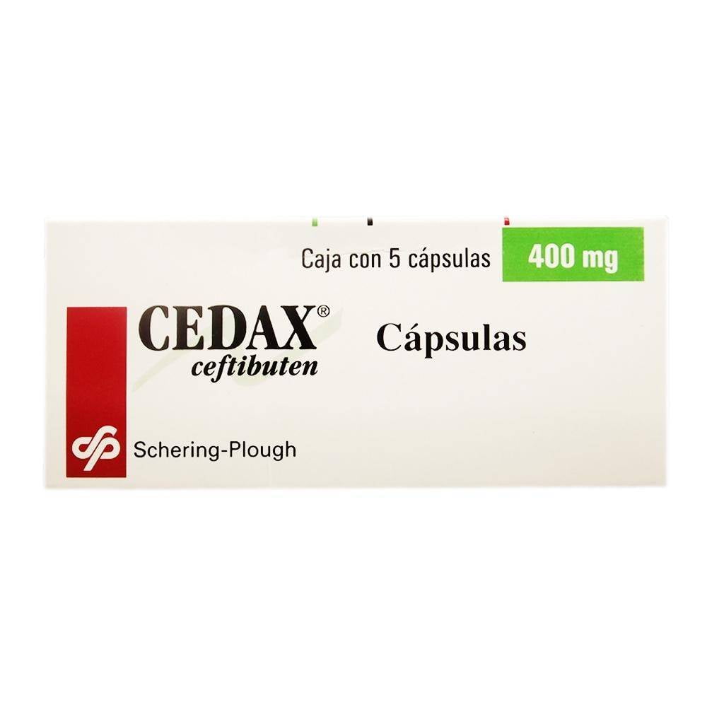Cedax cápsulas 5 pzas de 400 mg c/u | Walmart en línea