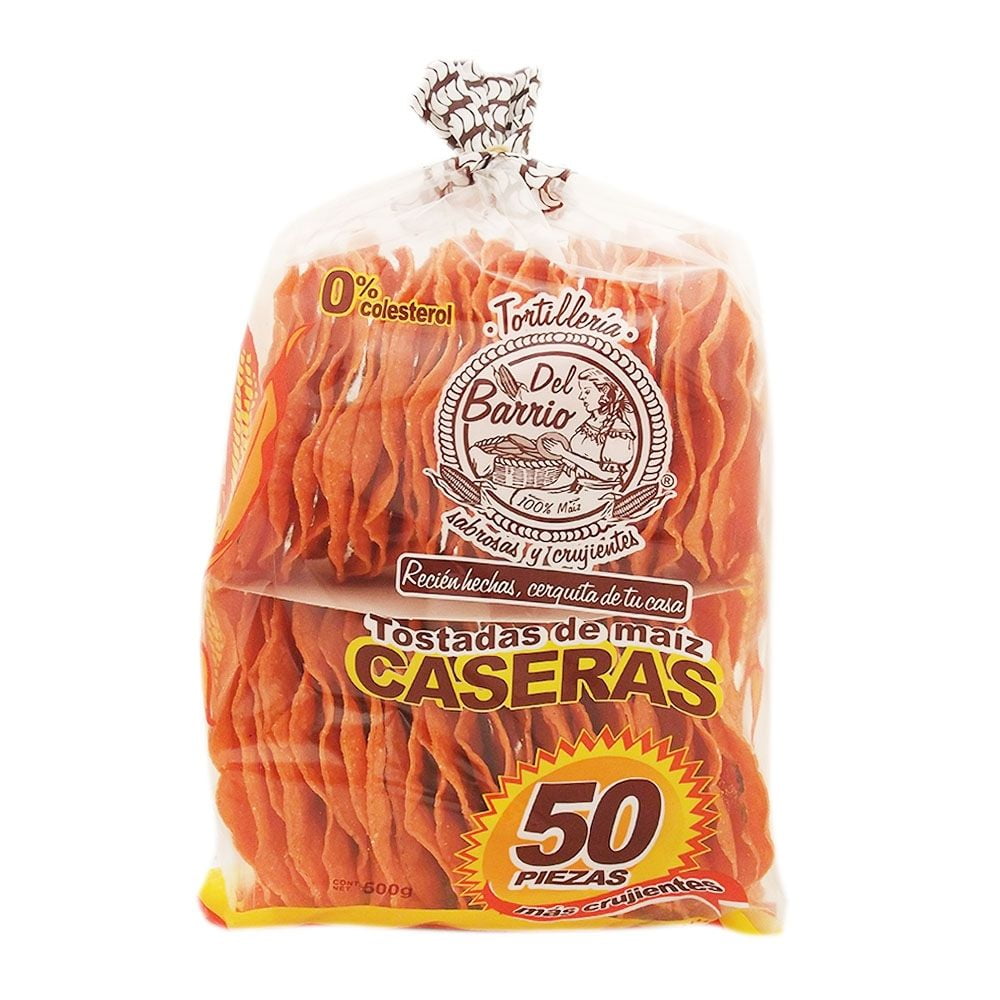 Tostadas Tortillería del Barrio caseras 50 pzas | Walmart en línea
