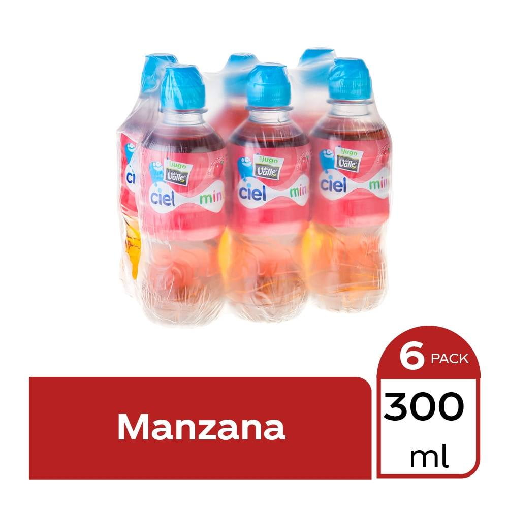 Bebida Ciel Mini con jugo Del Valle sabor manzana 6 pack de 300 ml c/u ...